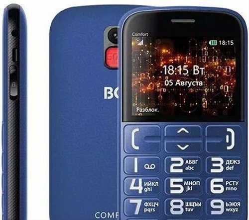 Мобильный телефон BQ Comfort Black/Blue