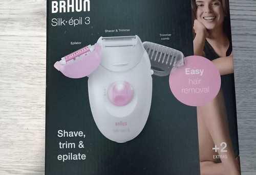 Эпилятор braun silk epil 3 новый