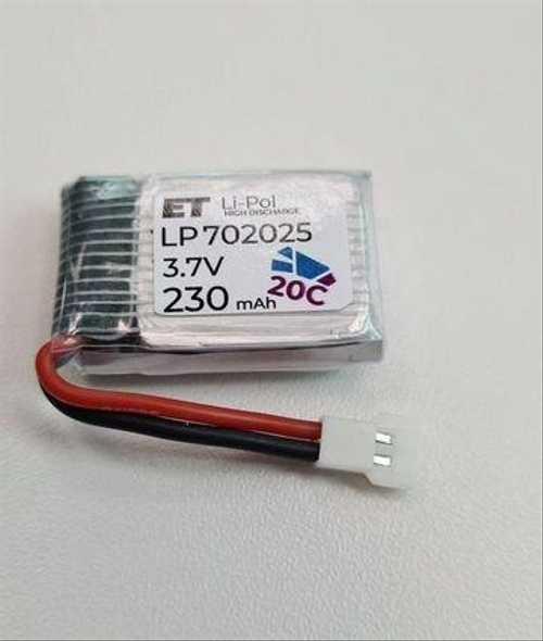 Аккумулятор ET LP702025-20CM 3.7В, 230мАч, Li-Pol