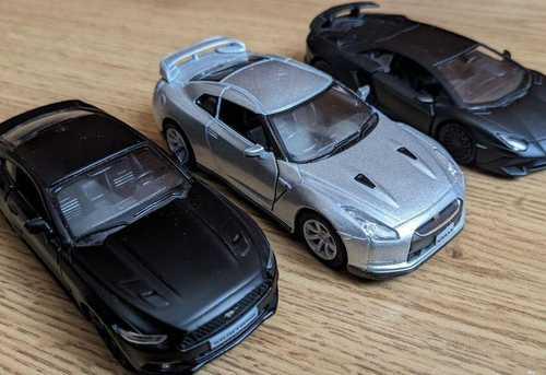 Машинки mustang, Lamborghini, Nissan GT-R R35