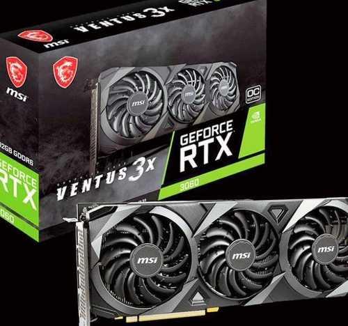 Видеокарта MSI GeForce RTX 3060 ventus 3X OC 12G