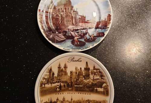 Декоративные тарелки Венеция, Прага 2000г
