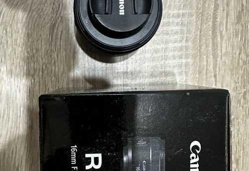 Canon RF 16mm f2.8