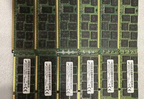 16gb 12шт DDR3 ECC REG 1600Mhz 1.35v Micron