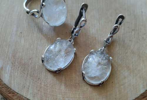 Горный хрусталь. Опал. Комплекты