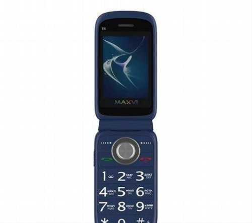 Сотовый телефон Maxvi E6 новый 2SIM, синий