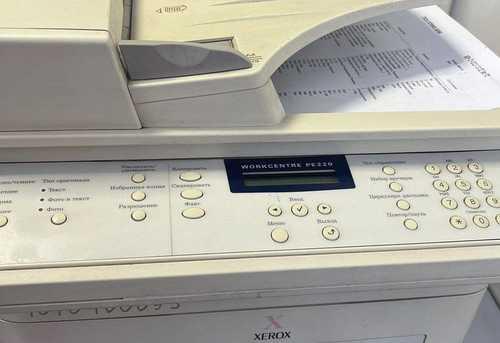 Мфу xerox WorkCentre PE220 рабочий донор