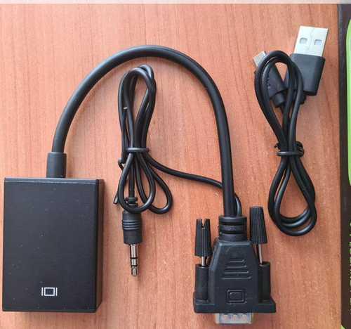 Переходник VGA - hdmi+AUX+microUSB