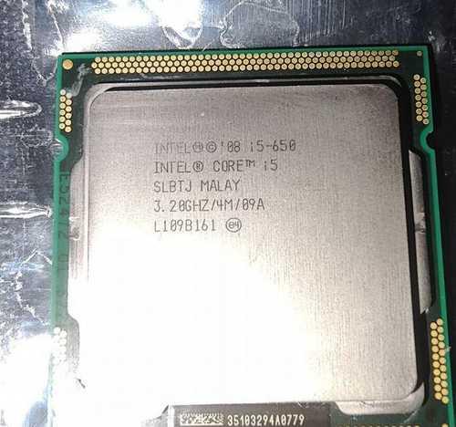 Процессор intel core i5 650