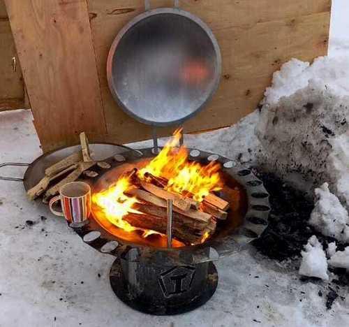 Очаг для костра, мангал, садж из нержавеющей стали