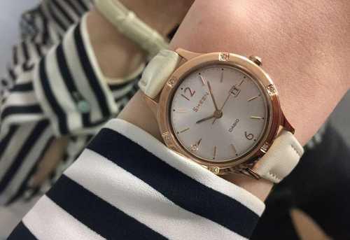 Casio Sheen SHE-4533PGL-7auer женские часы сапфир