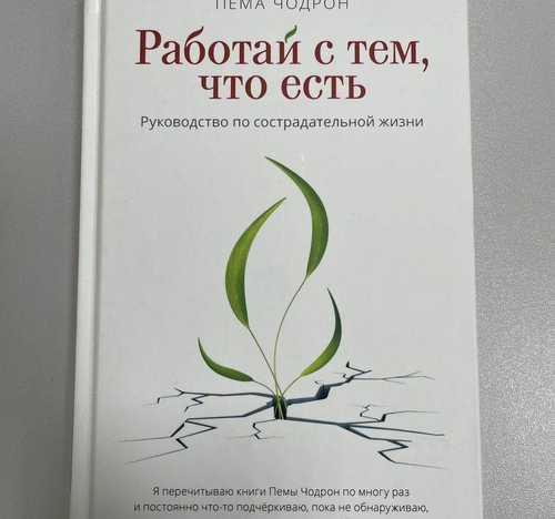 Книга "Работай с тем, что есть" Пема Чодрон