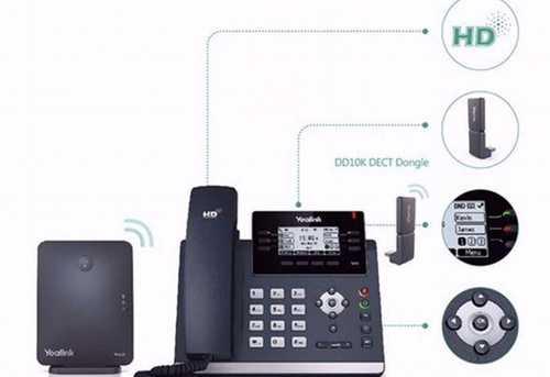 IP телефон Yealink W41P dect