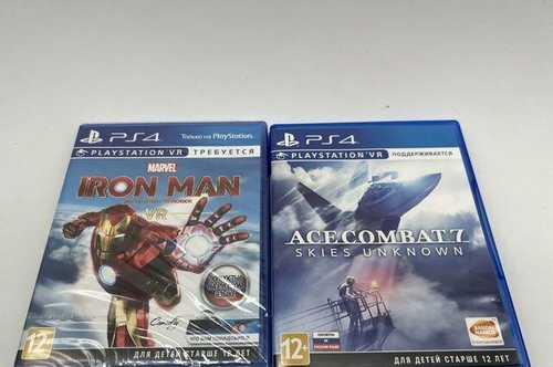 Игры для приставок ps4 Iron Man и Ace combat 7