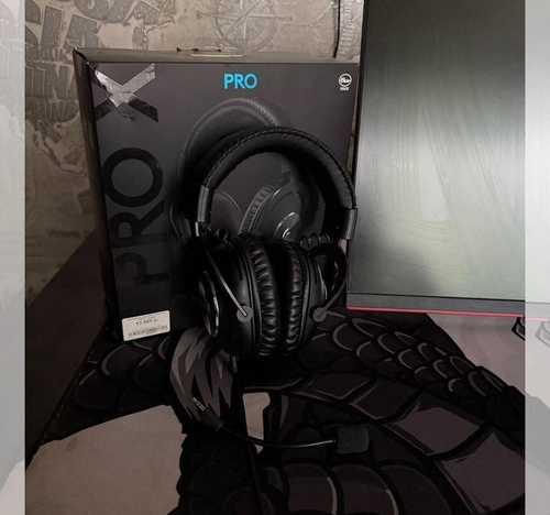 Проводные наушники Logitech g pro x черные