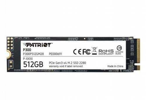 SSD накопитель Patriot P300 512 гб, M.2, P300P512G