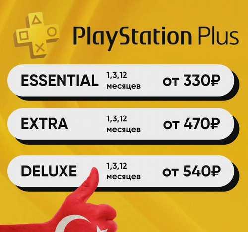 PS Plus Extra Турция – доступ к 400  играм