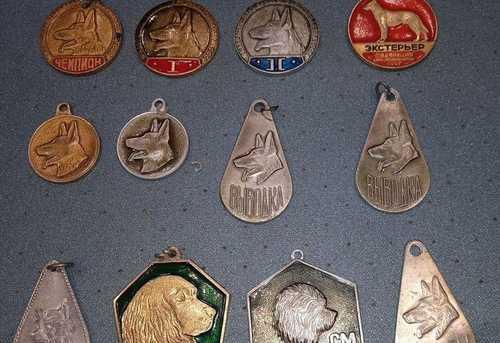 Жетоны и медали с выставок собак