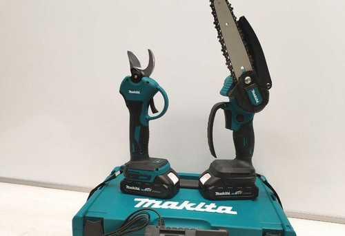 Секатор и цепная пила аккумуляторная Makita 2 в 1