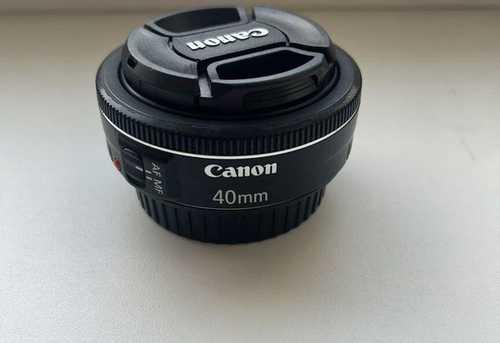 Объектив Canon EF 40mm 1:2.8 STM