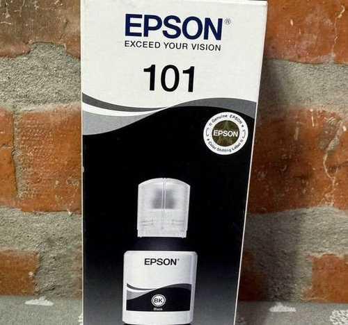 Чернила Epson 101 C13T03V14A черный оригинал