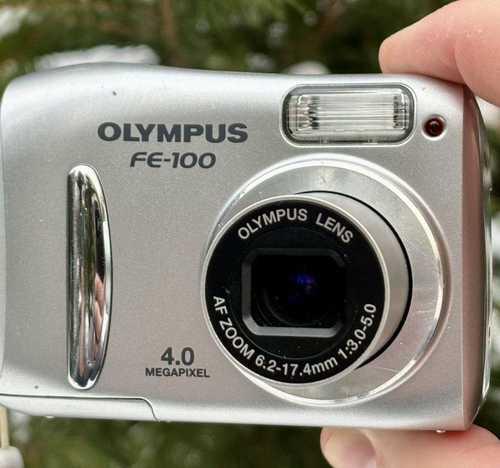Винтажный фотоаппарат Olympus y2k мыльница с приме