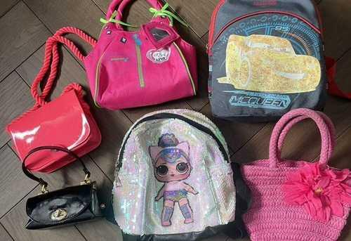 Детский рюкзак и сумочки для девочки
