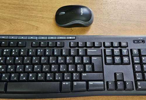 Комплект беспроводной клавиатуры и мышки Logitech