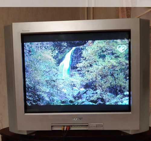 Телевизор бу sony trinitron вместе с тумбой