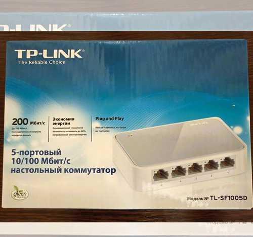 Сетевой коммутатор tp link TL-SF1005D 10/100 Мбит