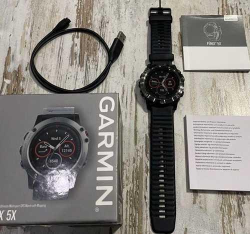 Garmin fenix 5x sapphire (около идеал)