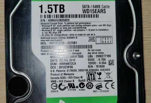 1.5 TB Western Digital WD15ears