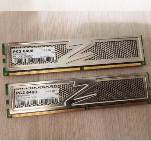 Оперативная память DDR2 2gb x 2 шт