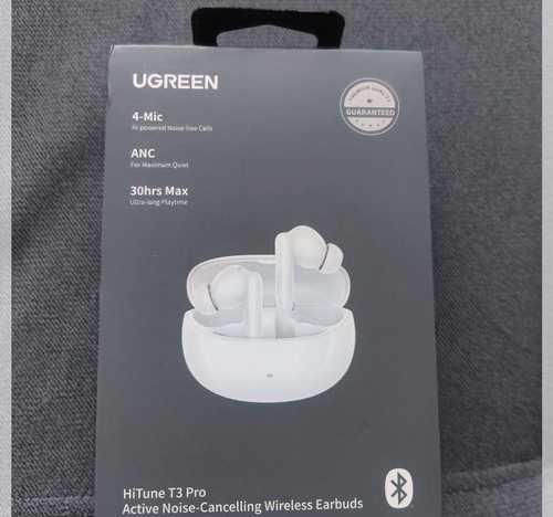 Беспроводные Bluetooth наушники ugreen T3 pro новы