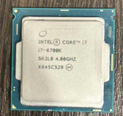 Процессор intel core i7 6700k