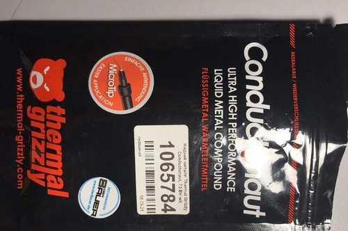 Термопаста thermal grizzly conductonaut