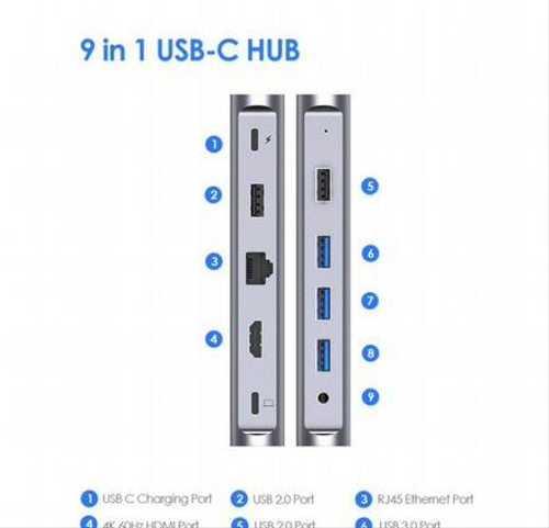 Lention док станция USB hub