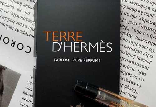 Пробники духов Hermes terre D'hermes parfume (M) 2