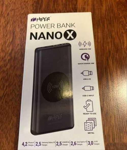 Внешний аккумулятор (пауэр банк) Hiper Nano X