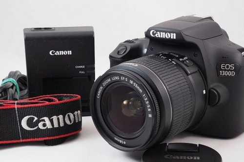 Canon EOS 1300D kit 18-55 III пробег 1200 кадров