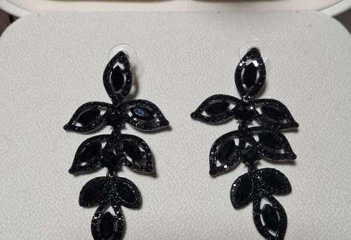 Серьги кольца из серебра