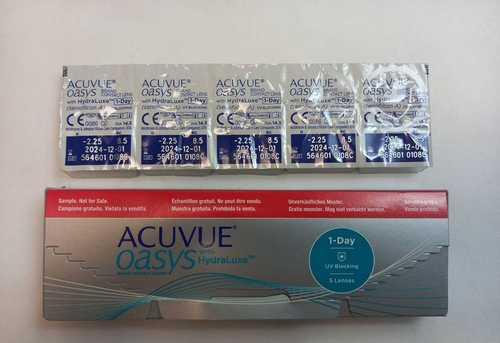 Линзы контактныеacuvue oasys 1-DAY with HydraLuxe