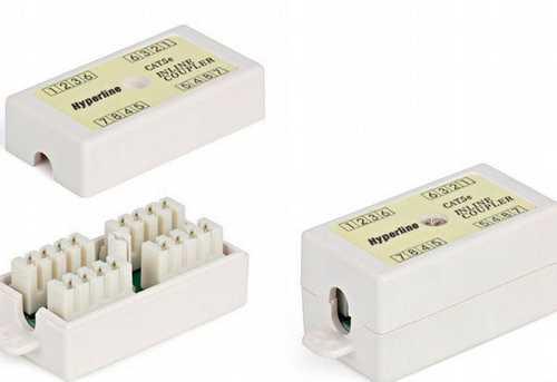 Hyperline CA-IDC-C5e-WH Проходной адаптер (coupler