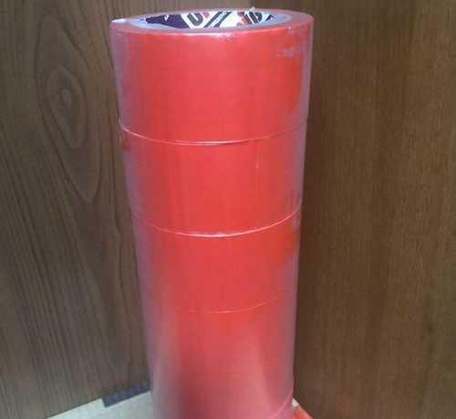 Клейкая лента (скотч) красная 48 мм 60 м