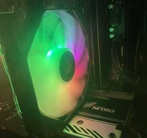 Кулер для пк 120 мм, RGB с подсветкой