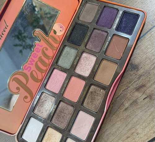 Палитра теней too faced sweet peach