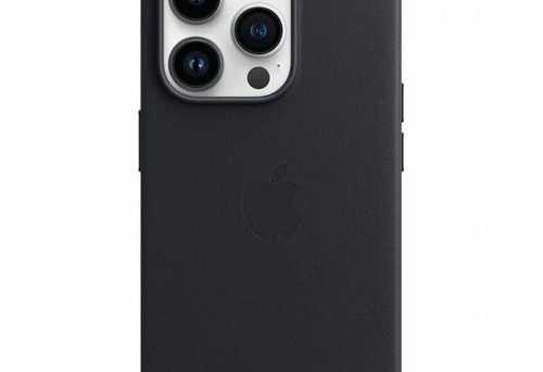 Кожаный чехол MagSafe для iPhone 15 Pro (Black)