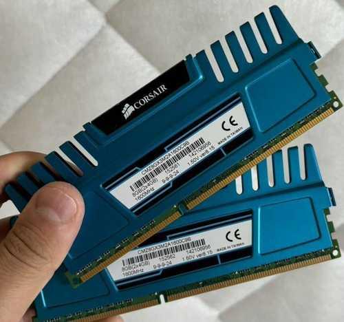 Оперативная память corsair vengeance ddr3 4gb x2