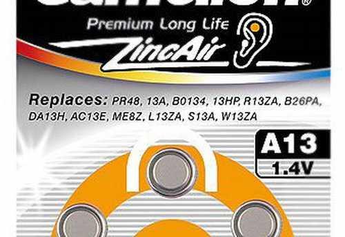 Батарейки Camelion ZA13 BL-6 / A13-BP6 1.4V 280mAh