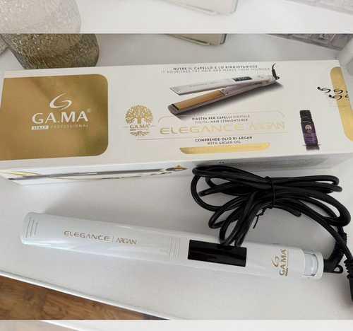 Выпрямитель для волос gama elegance argan